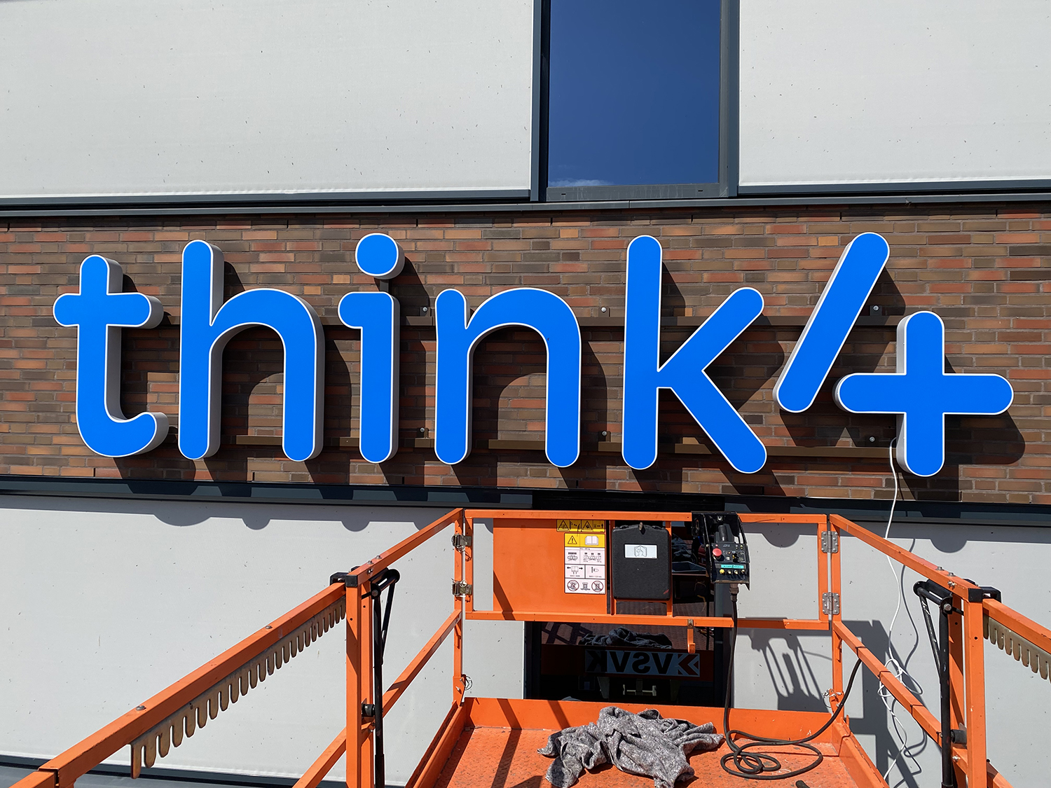 Light Advertising Think4 Now Also Visible From The A12